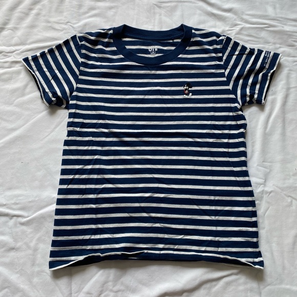 Uniqlo | Tops | Uniqlo X Disney Navy Blue White Stripped Minnie Mouse ...
